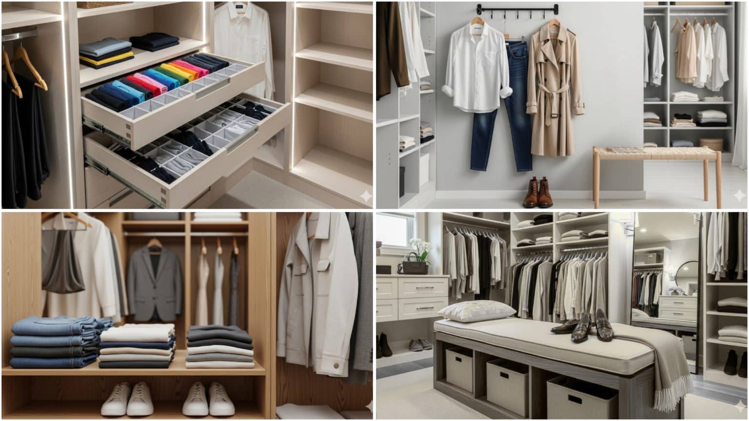 43 Smart Walk In Closet Organization Ideas - CU Independent
